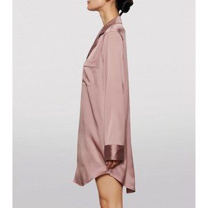 SKIMS | Intimates & Sleepwear | Skims Silk Buttonup Night Dress Rose ...